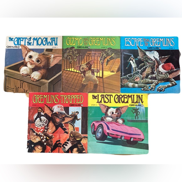 Warner Bros. | Media | Vintage 984 Set The Gremlins Story Books Read ...